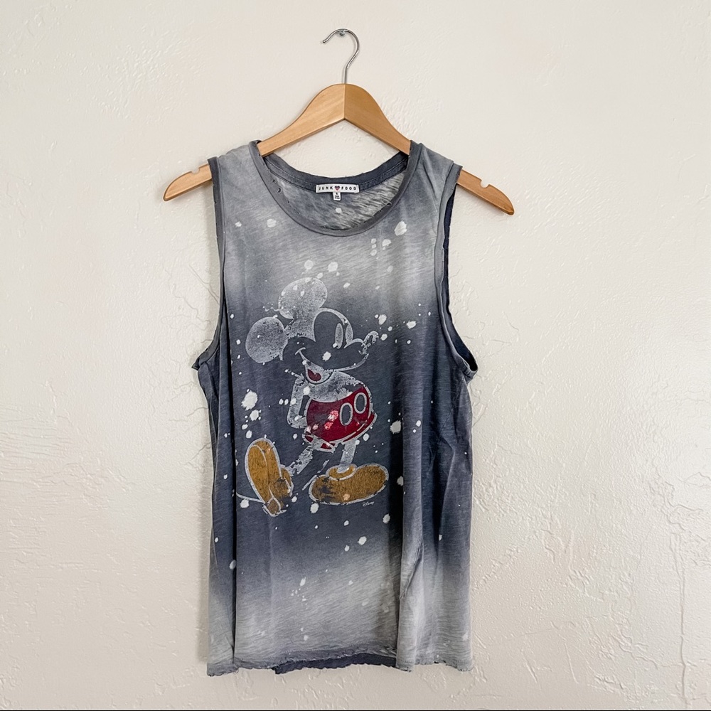 [Junkfood] Mickey Mouse Acid Wash Tank - Gem